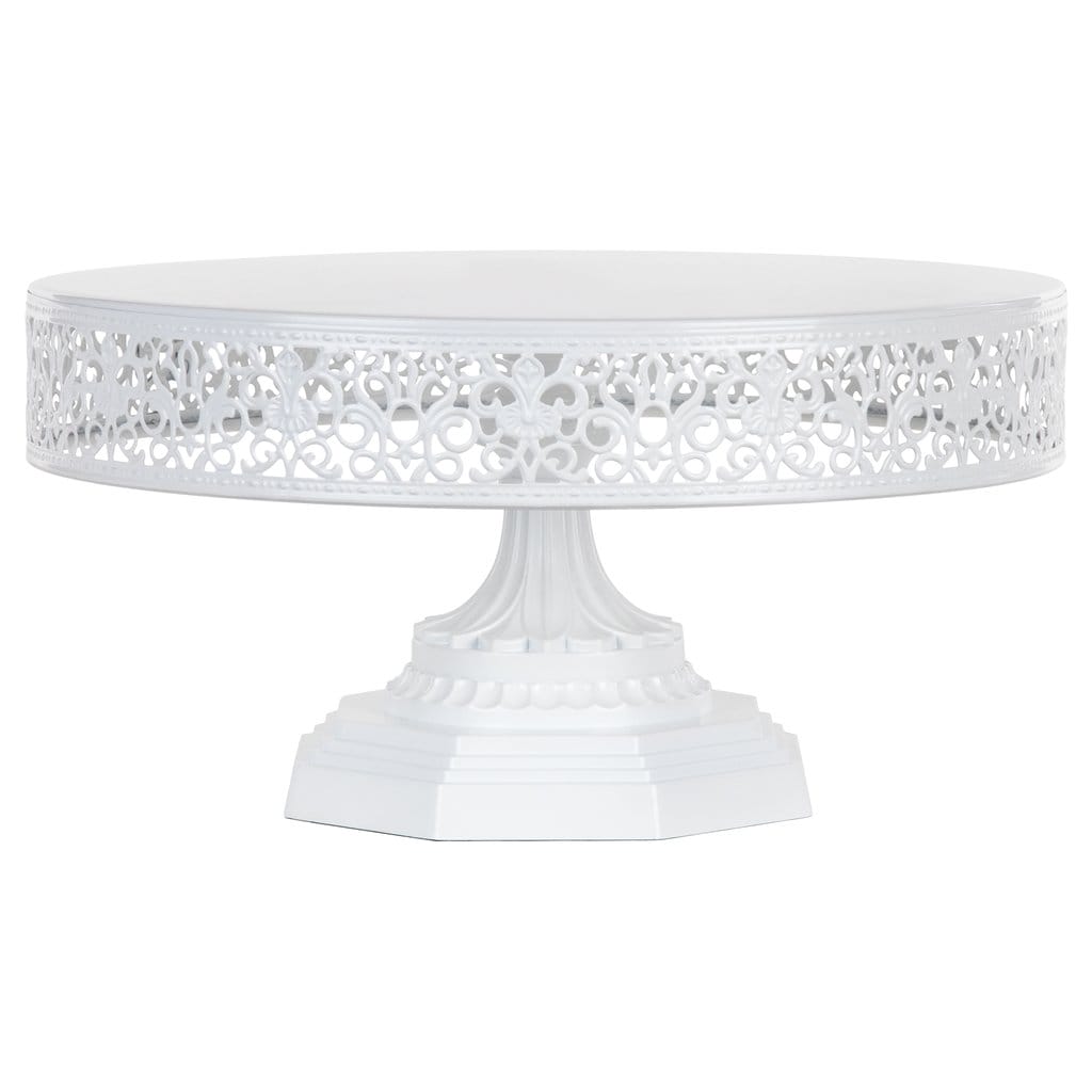 Hadid White Cake Stand Elegant Rental • VintageBash